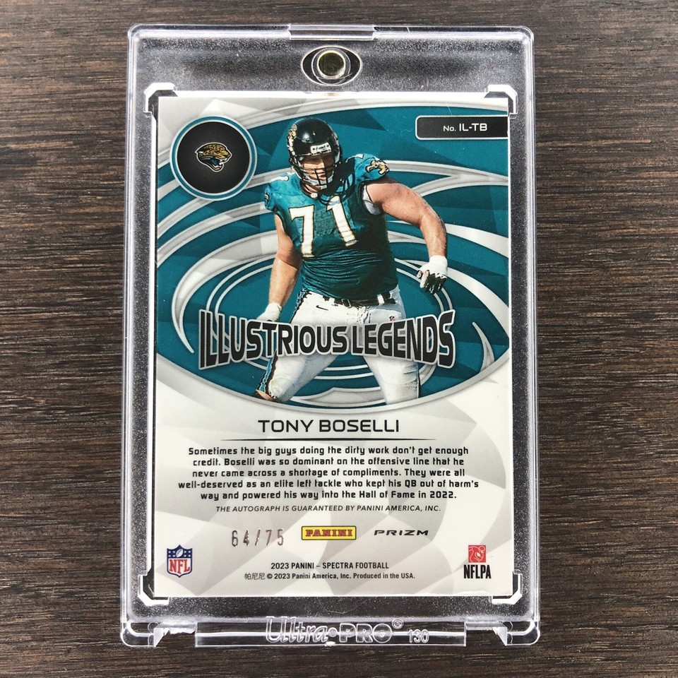 2023 Panini Spectra Tony Boselli On Card Auto #IL-TB /75 Jacksonville ...