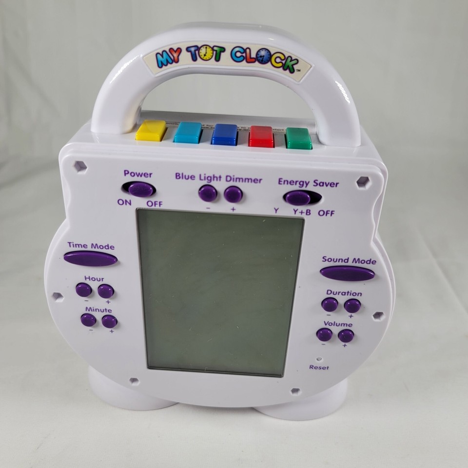 My Tot Clock All-In-One Toddler Sleep Aid Alarm Nightlight No Power ...