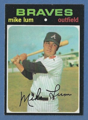 VINTAGE 1971 TOPPS BASEBALL CARD #194 MIKE LUM ATLANTA BRAVES EX-NM | eBay
