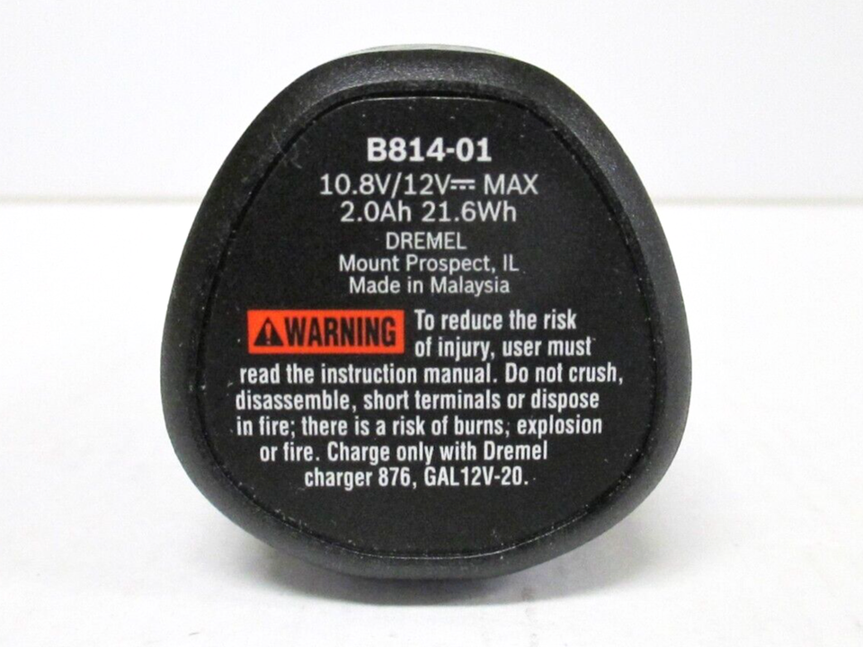 Genuine Dremel B814-01 12V Volt MAX 2.0Ah Lithium Battery *Use in 8200 ...