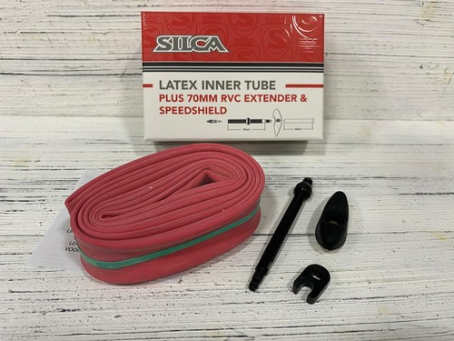 Silca Inner Tube Latex+70mm extender & Speedshield 700x24-30mm | eBay