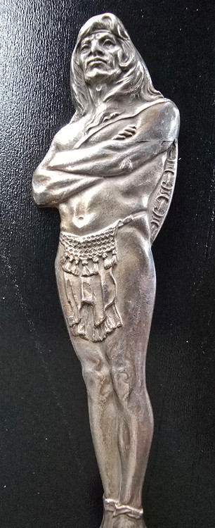 Mayer & Bros Sterling Silver Spoon, Cheyenne Indian Antique Details