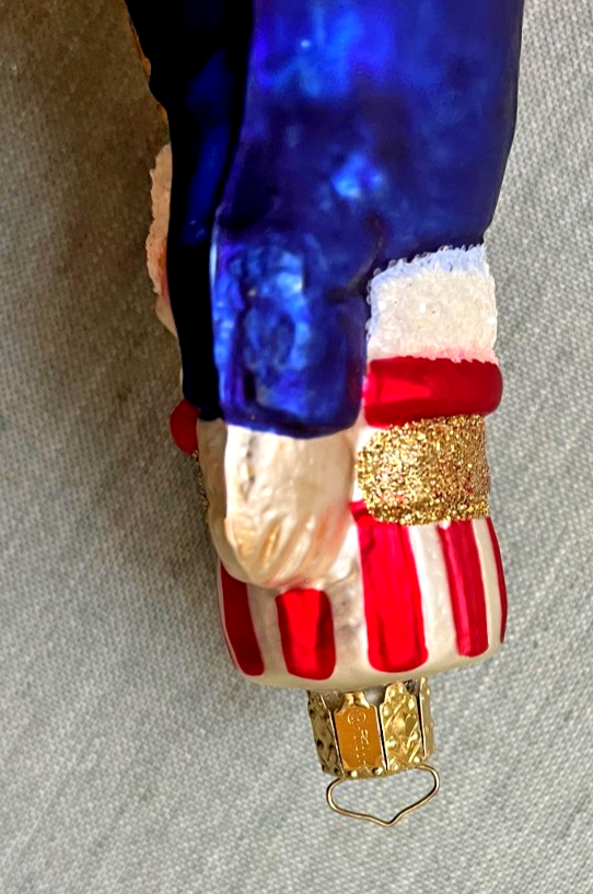 Christborn Glass Ornament - Uncle Sam On Rocket 2000 5” | eBay