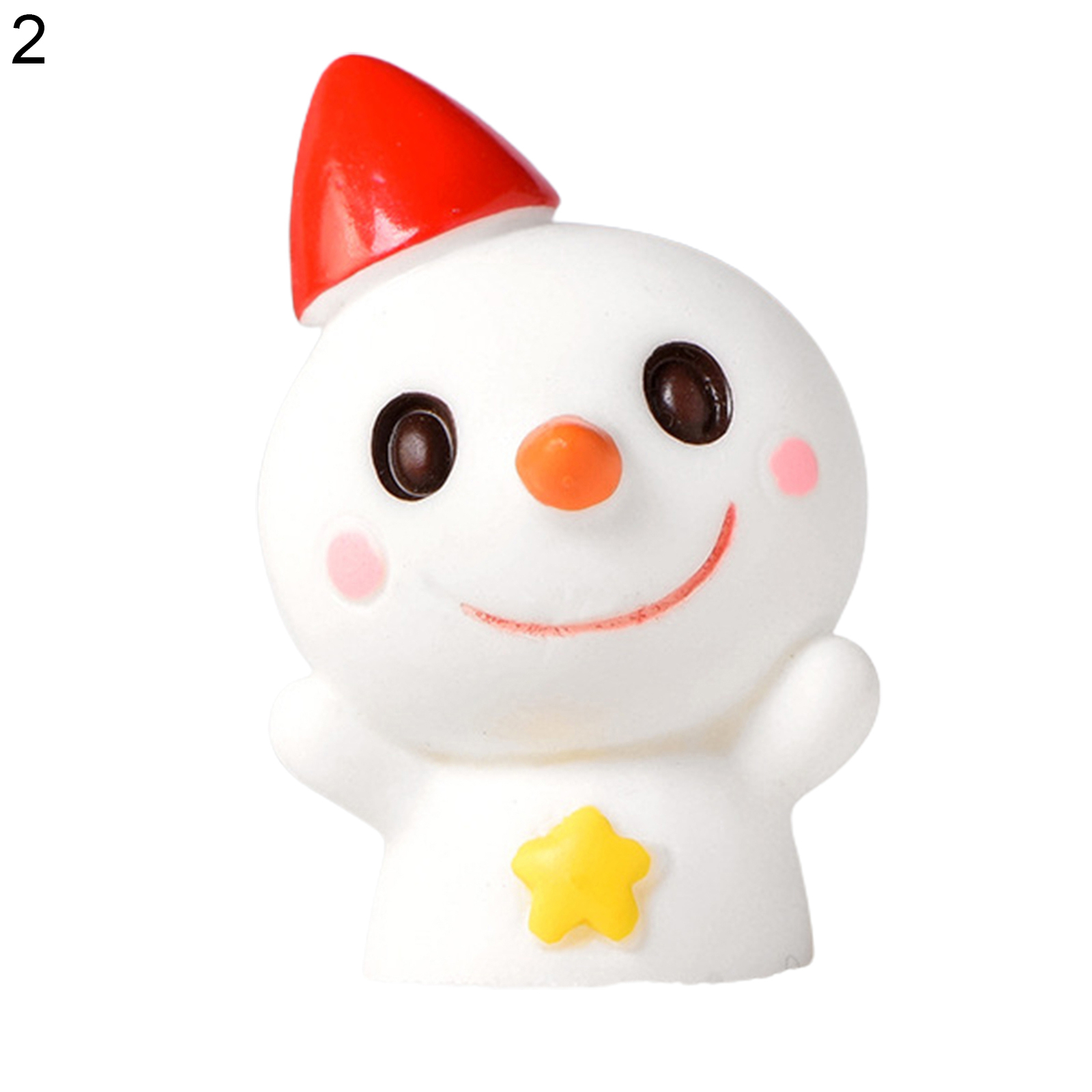 Santa Claus Toy Safe Poisonless Snowman Santa Claus Miniature Figurine ...