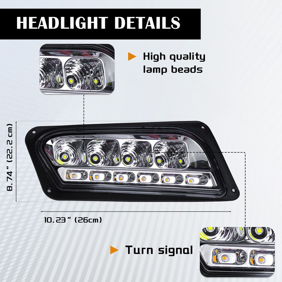 VPAHub Club Car Tempo LED Street Legal Light Kit 48V | eBay