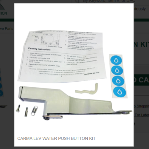 CARMA LEV WATER PUSH BUTTON KIT # 82-6090 | eBay