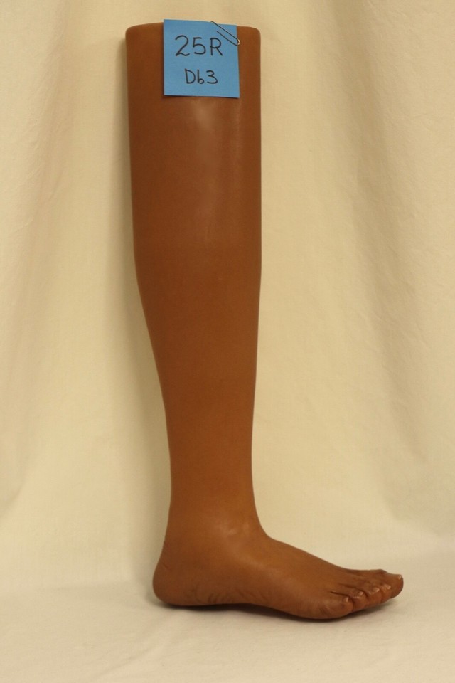 NEW IMPROVED 100% Silicone Prosthetic Leg Skin Cover - BK Below Knee ...