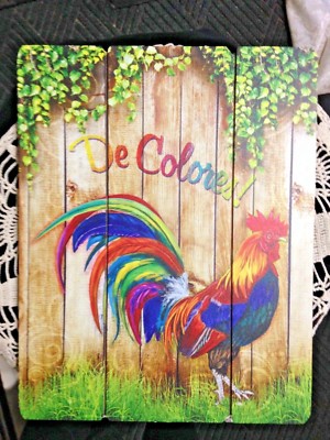 Cursillo "De Colores" NEW Large "Rooster" Pallet Sign, SYMBOLIC ...