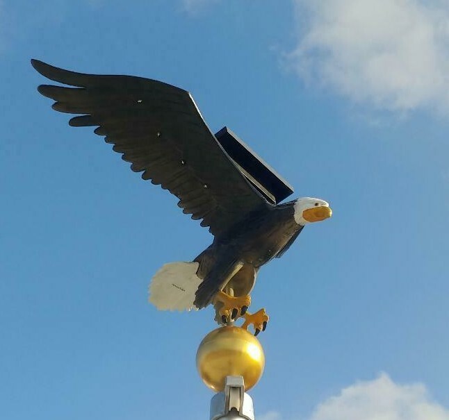 Solar Light Flagpole Topper | Shelly Lighting