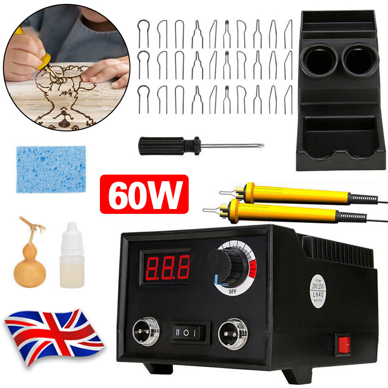 Wood Carving Kit Wood Burning Kit, Dual Pen Professional Pyrography ...