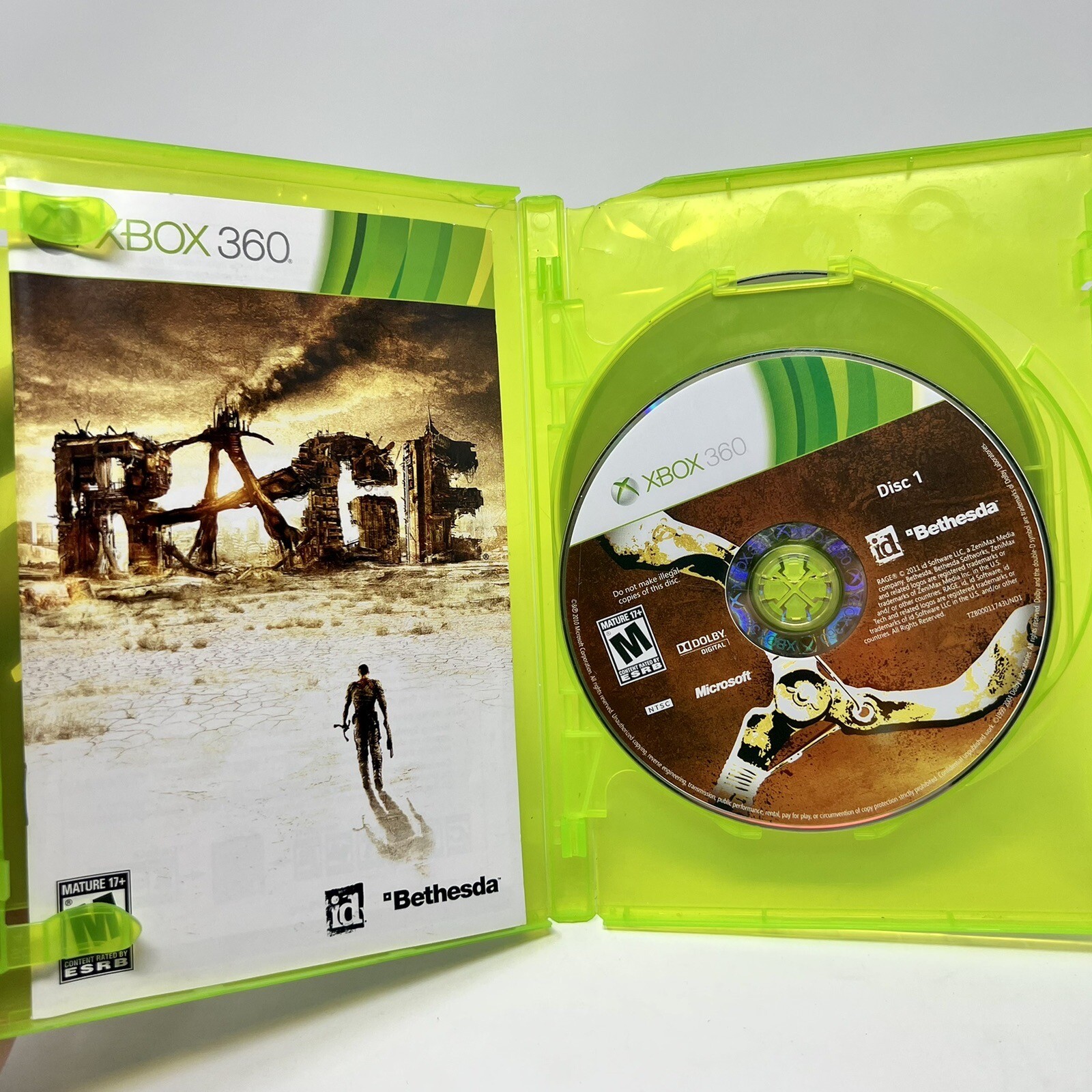 Rage (Microsoft Xbox 360, 2011) Tested Working - No Disc 3 For ...