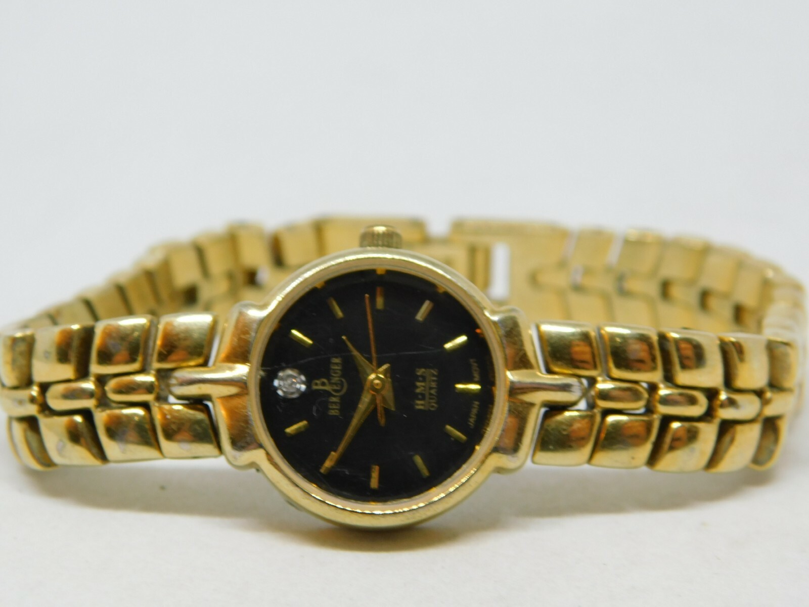 Berenger H-M-S Genuine Diamond Quartz Analog Women's Watch Sz. 6" New ...