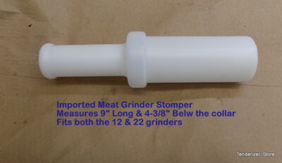 Imported Meat grinder Stomper measures 9" Long & 4-3/8" Below the ...
