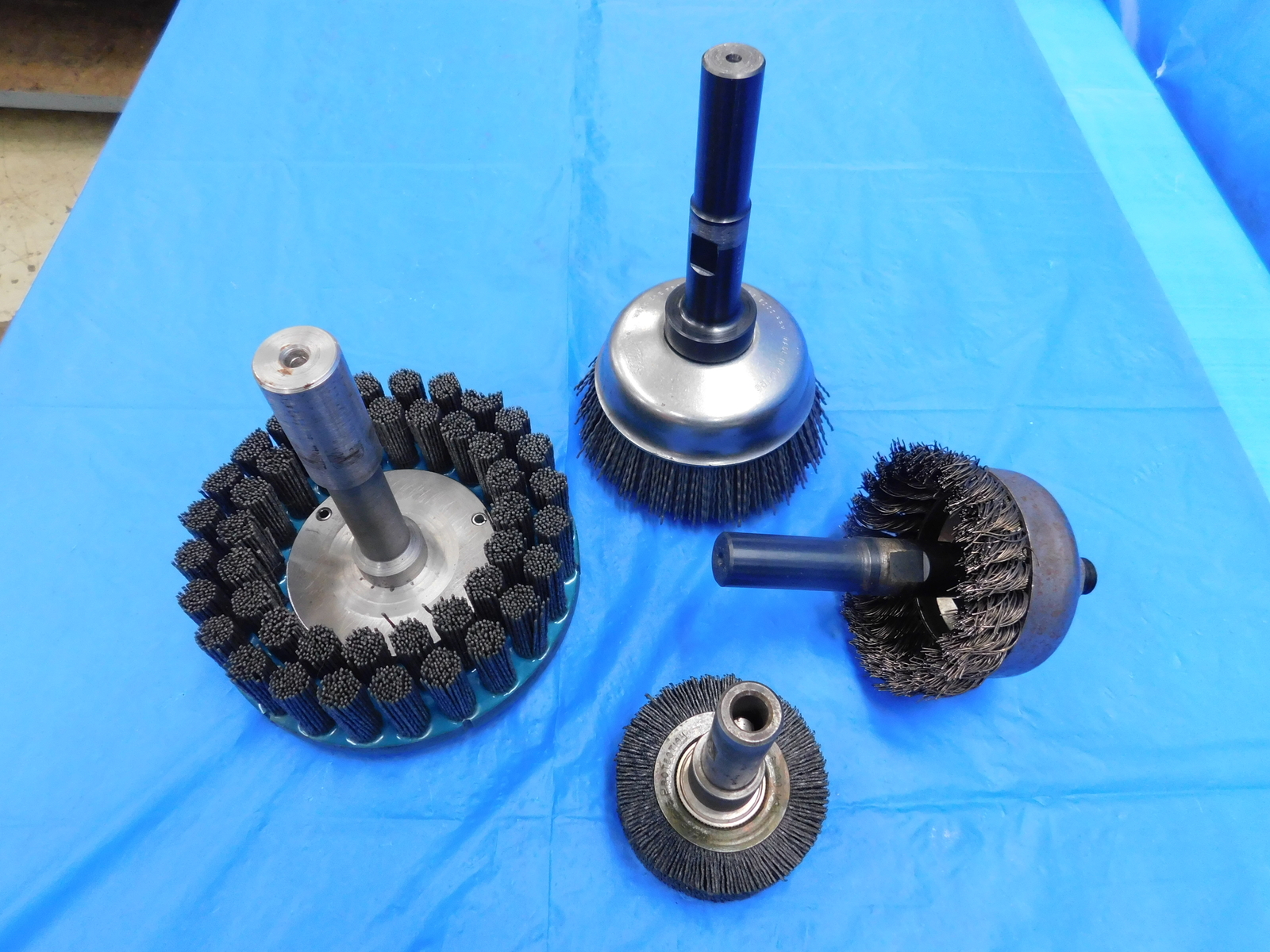 4pc LOT OF CNC MILL POLISHING DEBURRING DISC BRUSH WEILER NYLOX ...