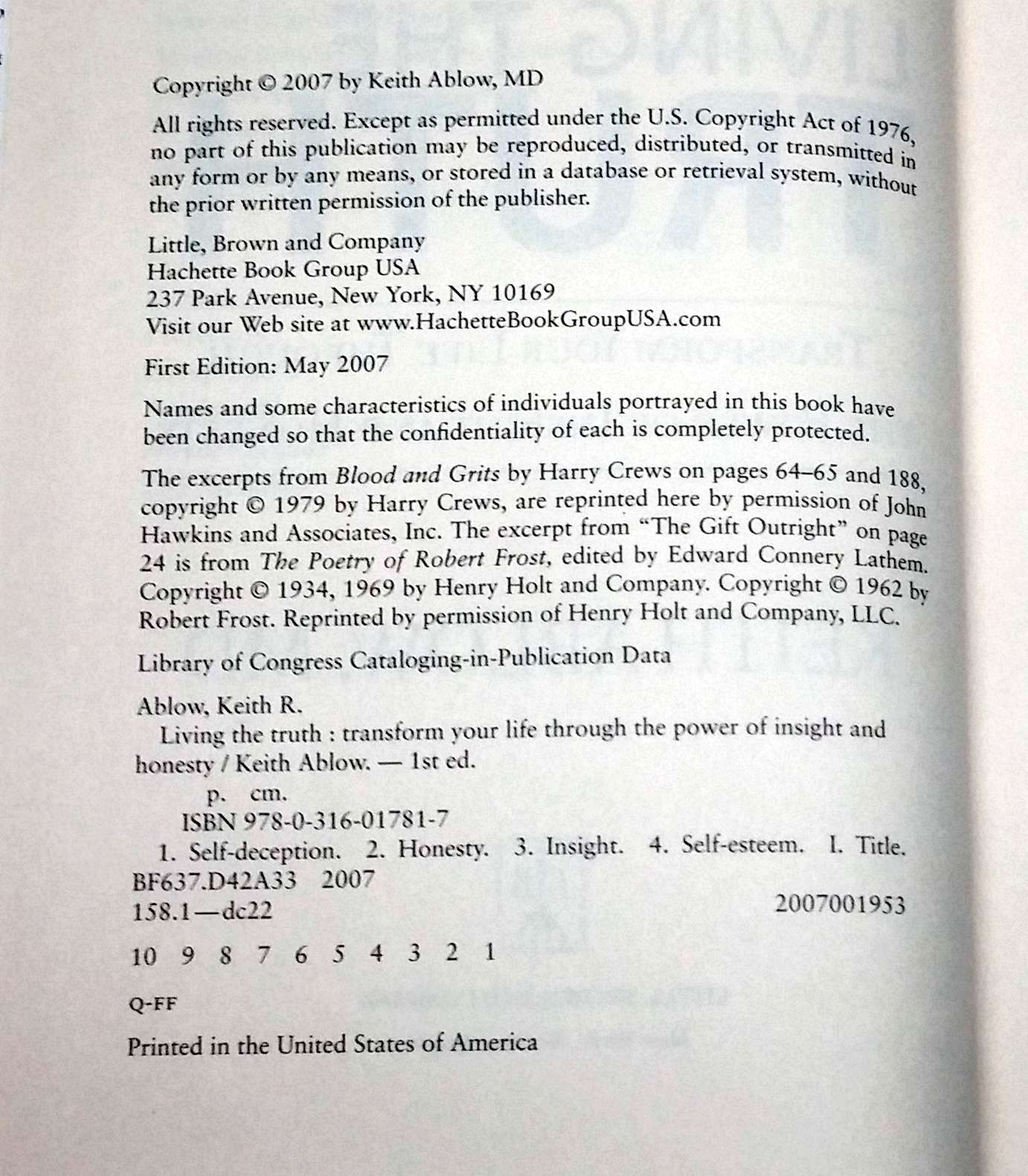 Living the Truth : Transform Your Life Through the Power of Insight and ...