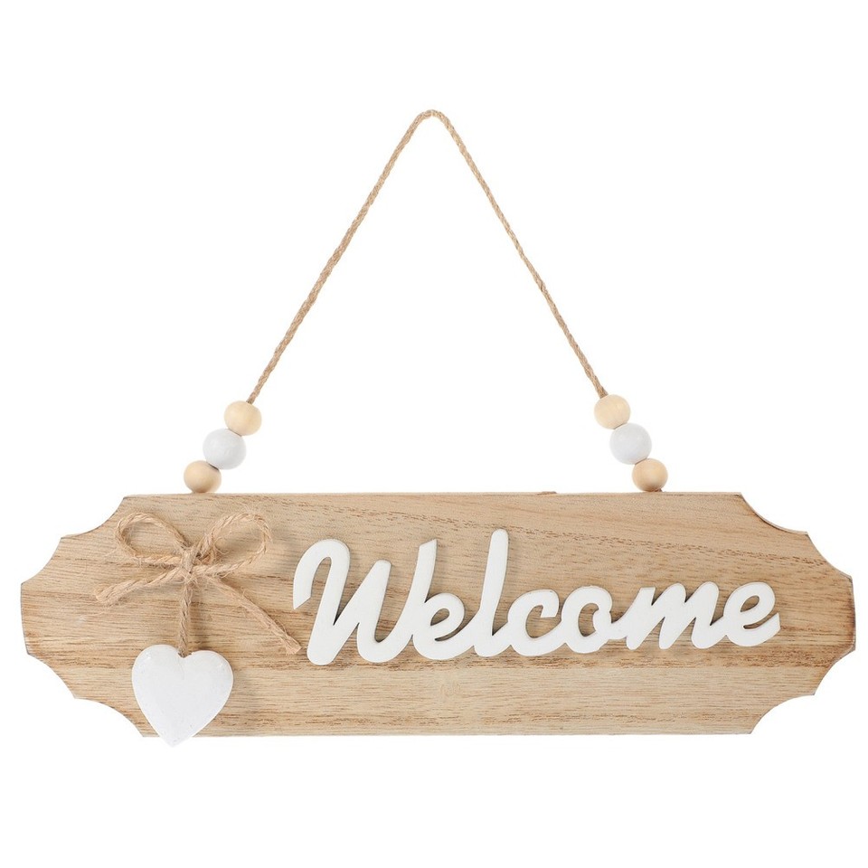 Front Porch Welcome Wooden Sign Hanging Wall Sign Decoration Rustic ...