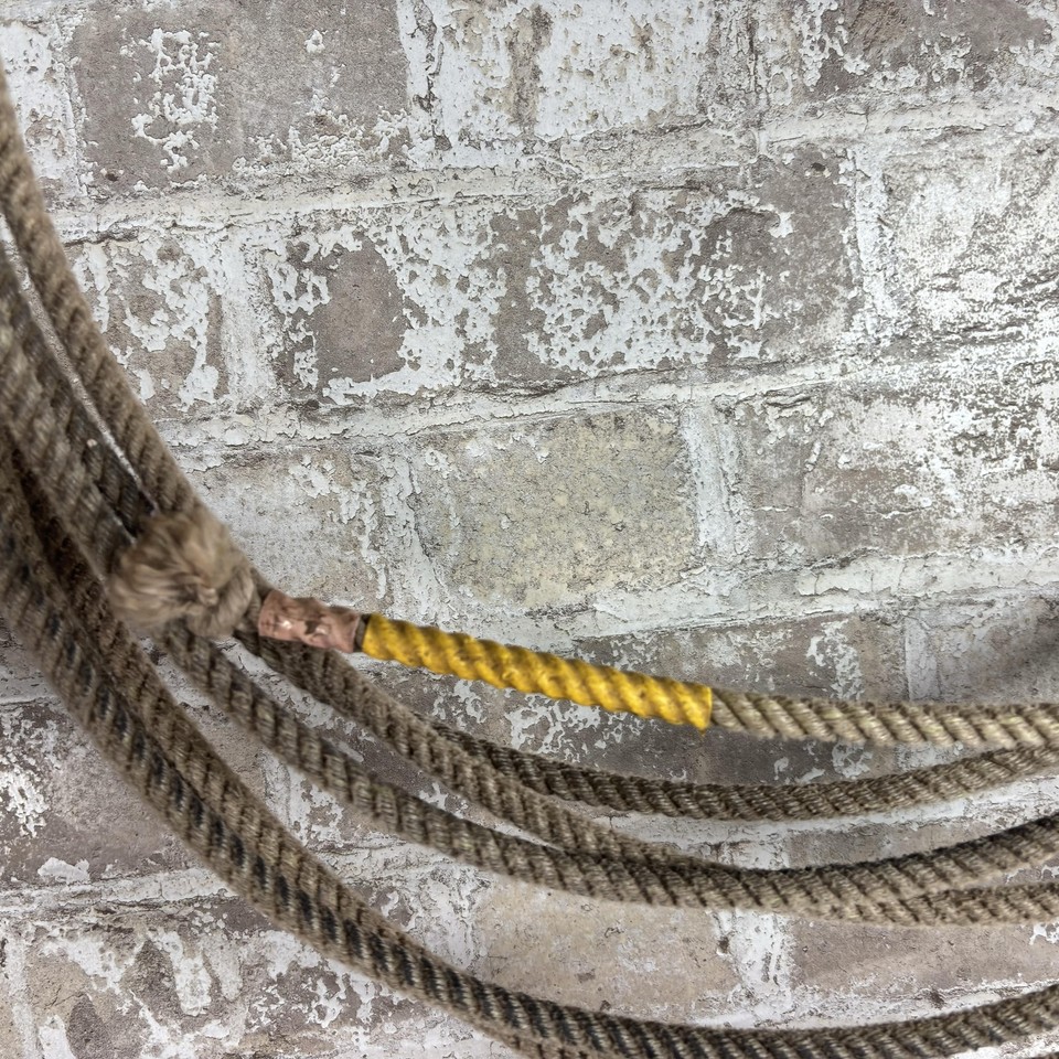 Western Lariat Roping Rope Cowboy Ranch Lasso with Honda Loop Rawhide ...