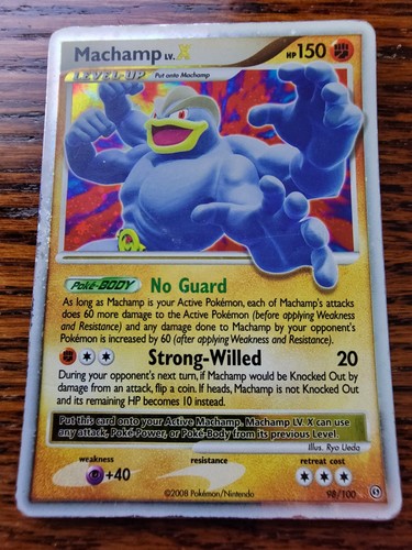 PL! Machamp LV.X 98/100 Stormfront Holo Rare Pokemon Card | eBay