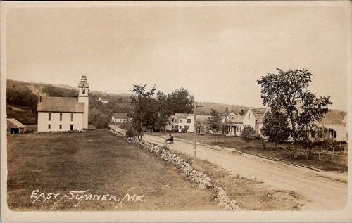 Street View, EAST SUMNER, Maine Real Photo Postcard | eBay