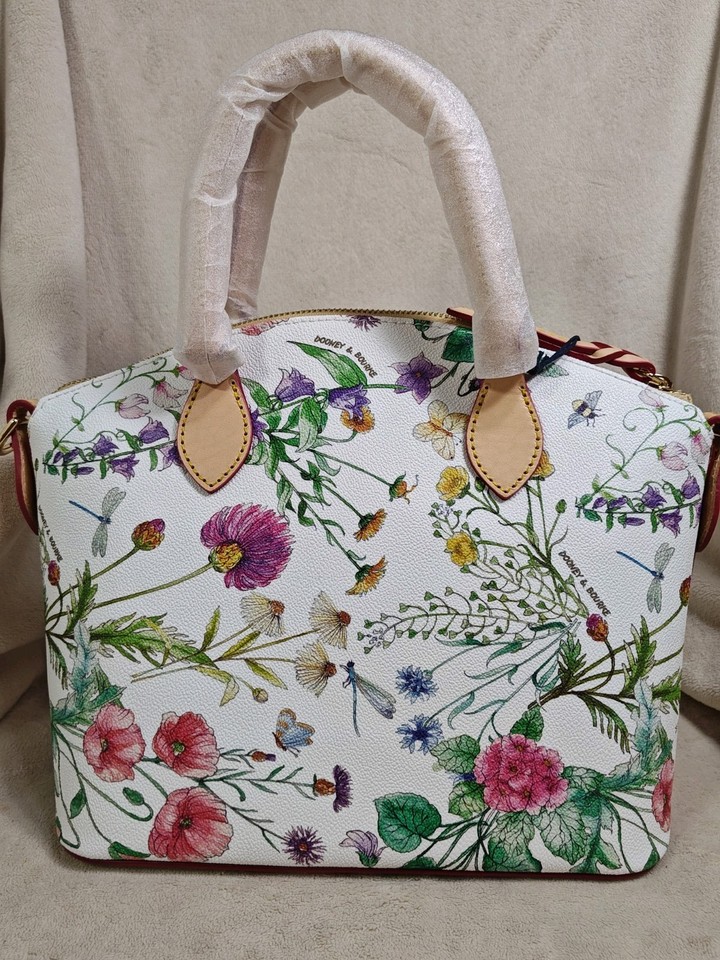 Dooney & Bourke Botanical Collection Geena Satchel Top Handle Crossbody ...