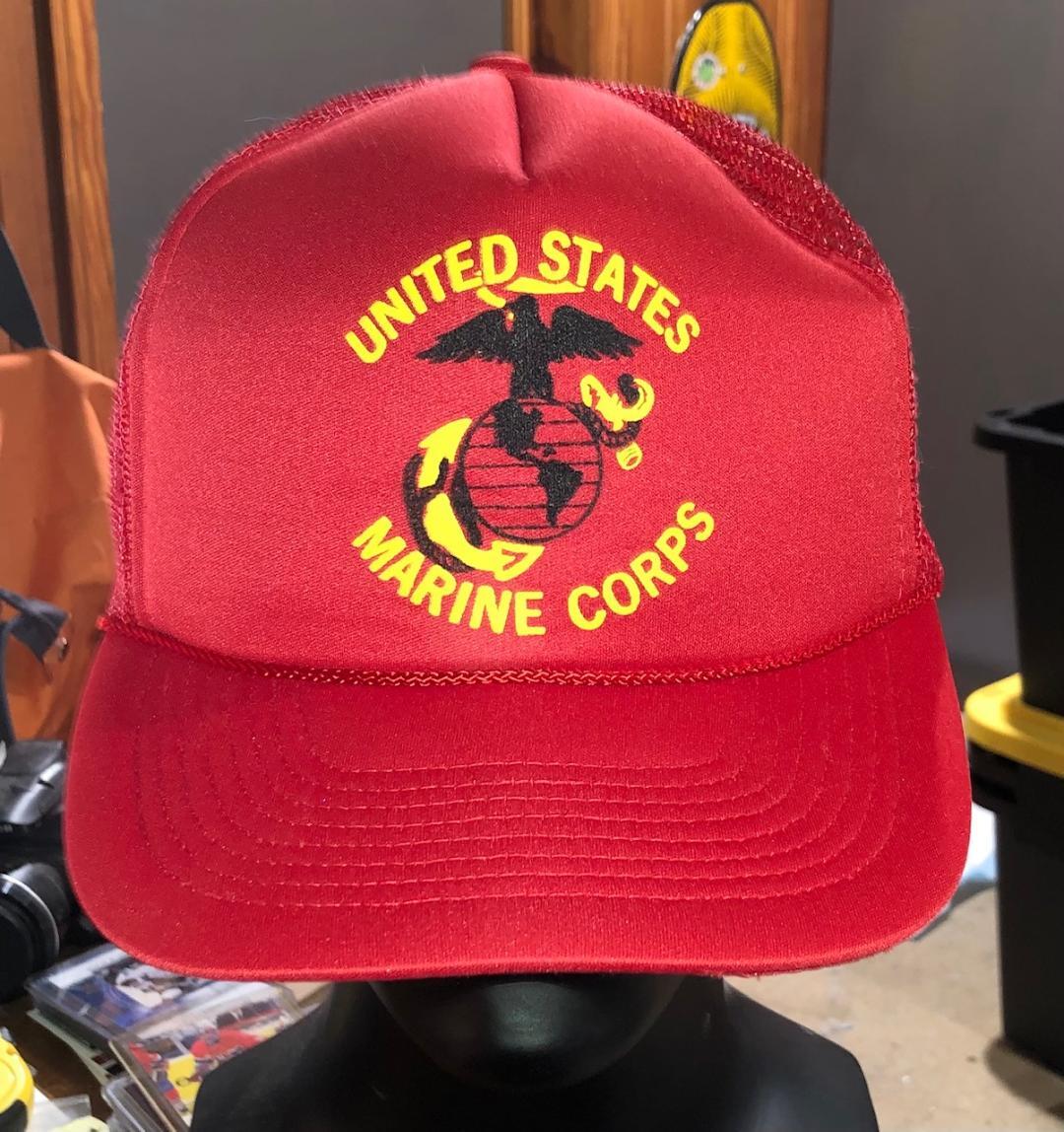 Vintage USMC Marine Corps Military Rope Red Foam Truc… - Gem