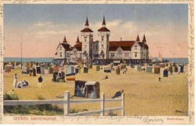 Germany Old Colored Postcard Seebad Swinemunde 1922 | eBay