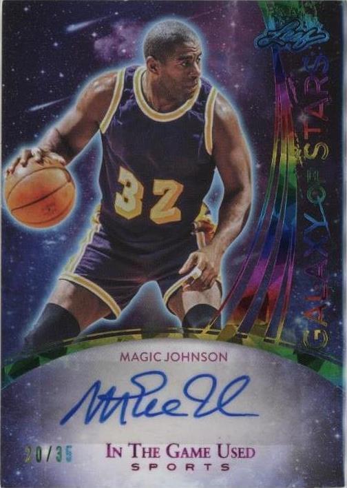 2024 Leaf in the Game Used Sports - Galaxy of Stars Magic Johnson #GS ...