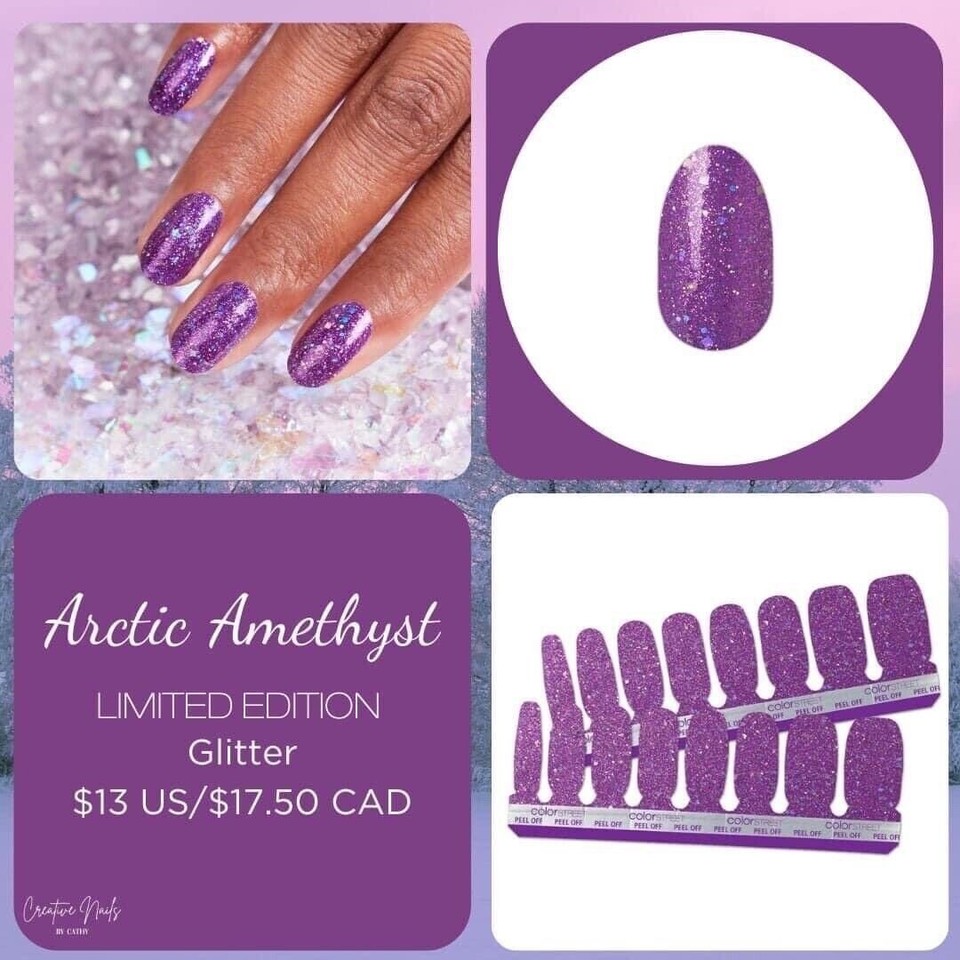 ☃️🎄HOLIDAYS Color Street Christmas 100% Nail Polish Strip Glitter ...