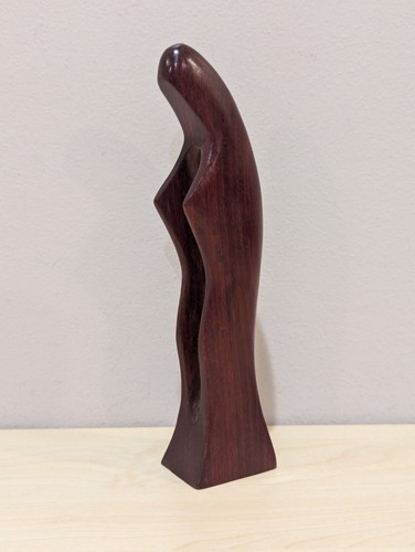 Wood Carved 8" Abstract Virgin Mary Wooden Statue | eBay
