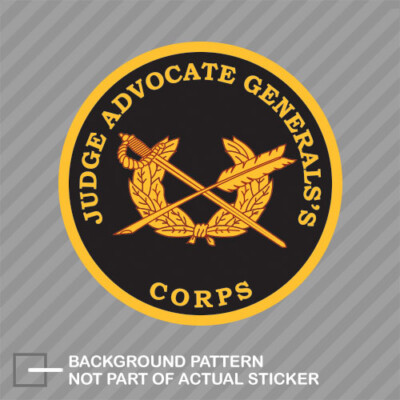 Army JAG Logo Sticker Decal Vinyl judge advocate general sticker ...