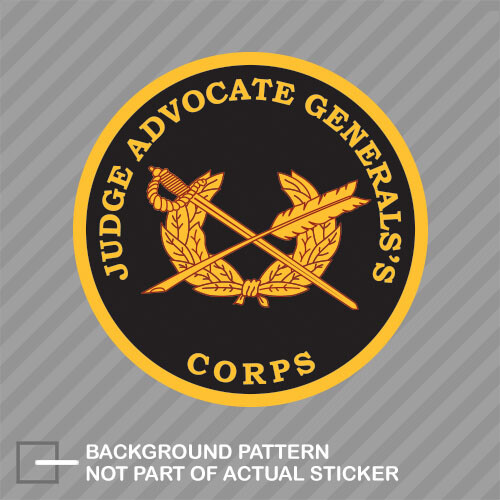 Army JAG Logo Sticker Decal Vinyl judge advocate general sticker ...