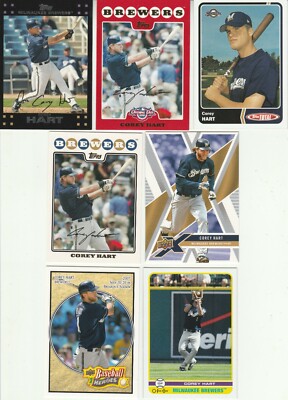 ⚾ 20 different COREY HART cards lot 2003 - 2013 Brewers Mariners | eBay ...