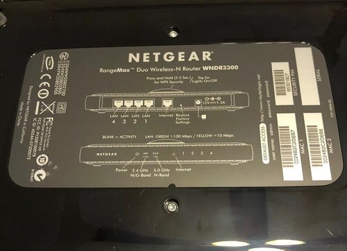 Netgear WNDR3300-100NAR N300 Dual Band 4-Port 10/100 Wireless Router ...