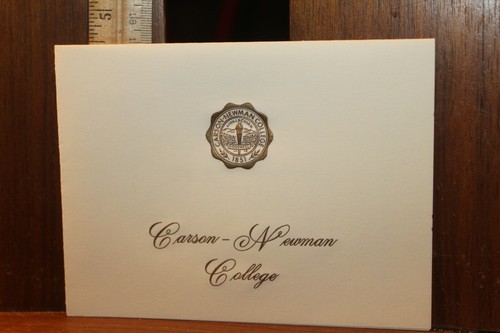 Vintage 1989 Carson Newman College Commencement Invitation | eBay