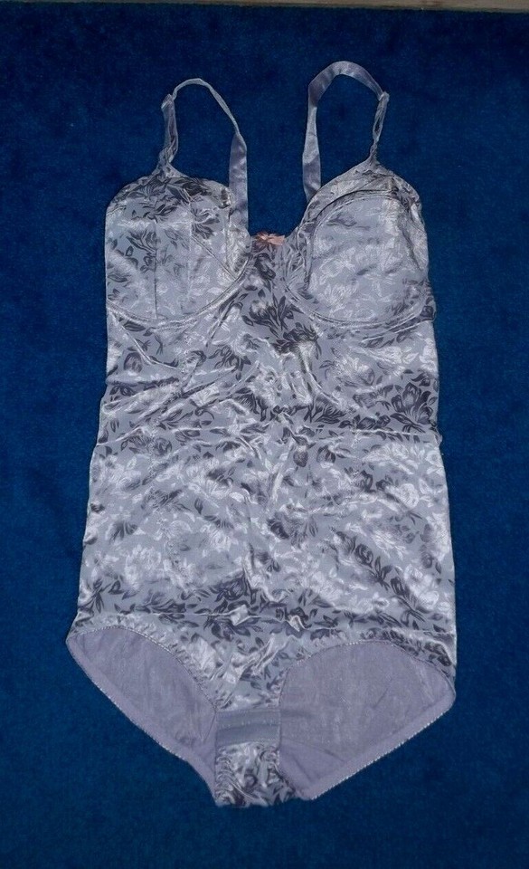 PINK or PURPLE CROWNETTE SATIN -y Body Shaper Girdle Style 1375 36C or ...