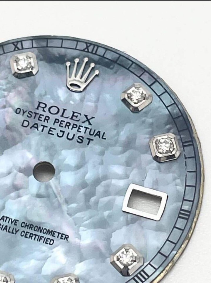 Rare Rolex Datejust Tahitian Shell Dial Natural Diamond | eBay