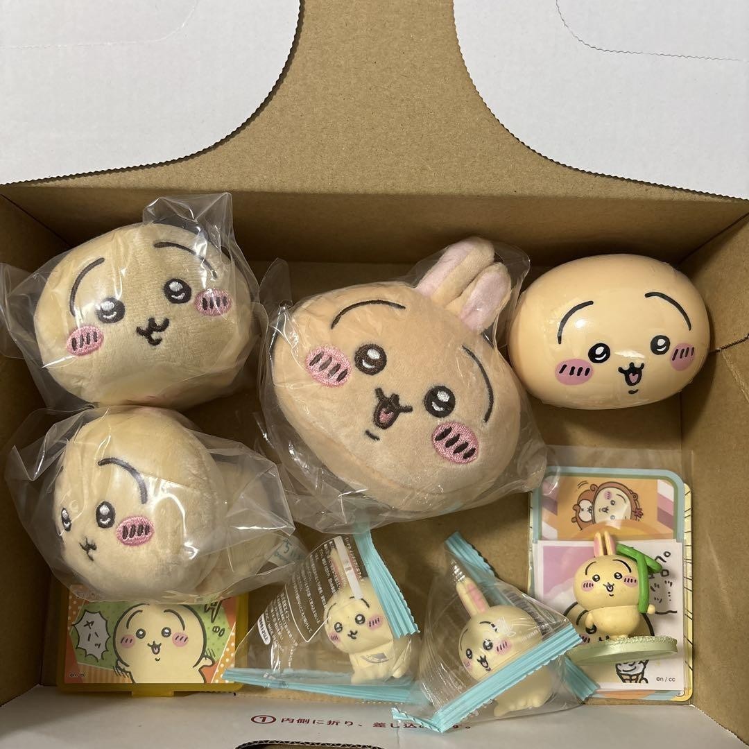 Chikawa Rabbit Plush Mascot Sticker Set 8 pcs Unused with Bonus Seals ...