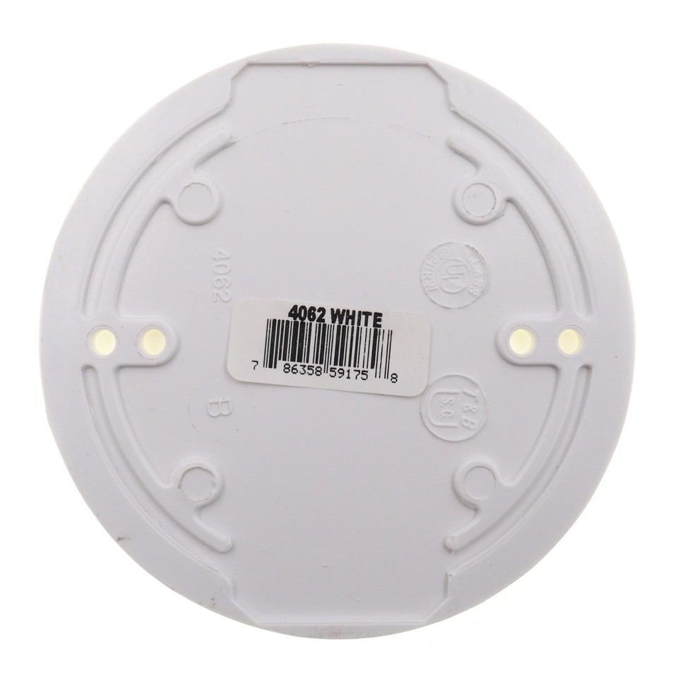 THOMAS & BETTS 4062-WHITE ROUND ELECTRICAL FIXTURE BOX BLANK COVER ...