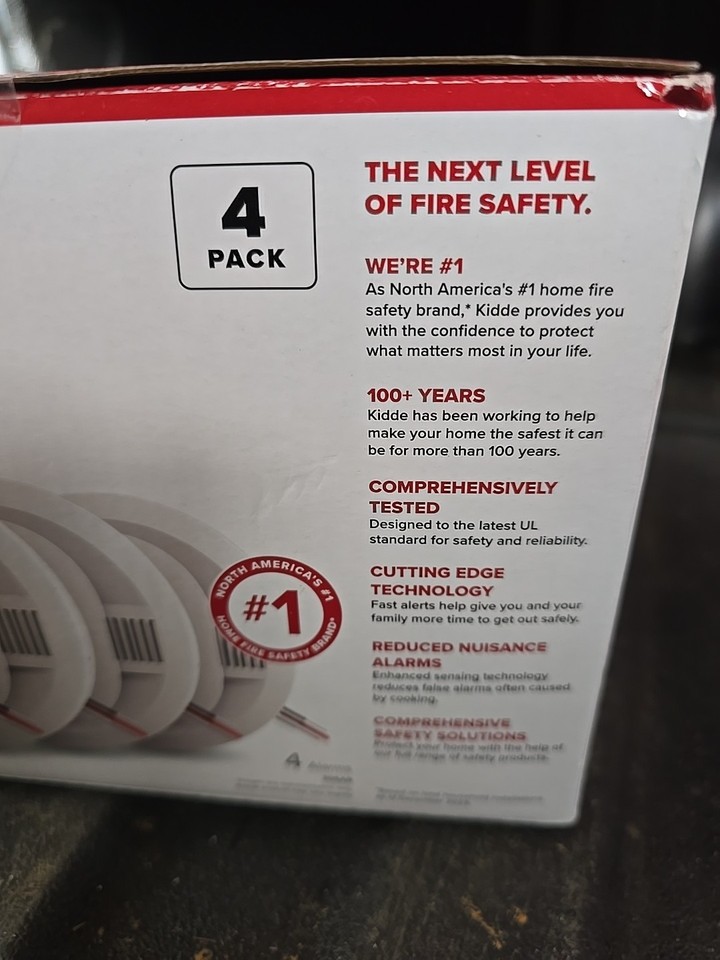 Kidde Smoke Alarm Model 20SAR Hard Wired Detector, battery, 4 Pack NEW ...