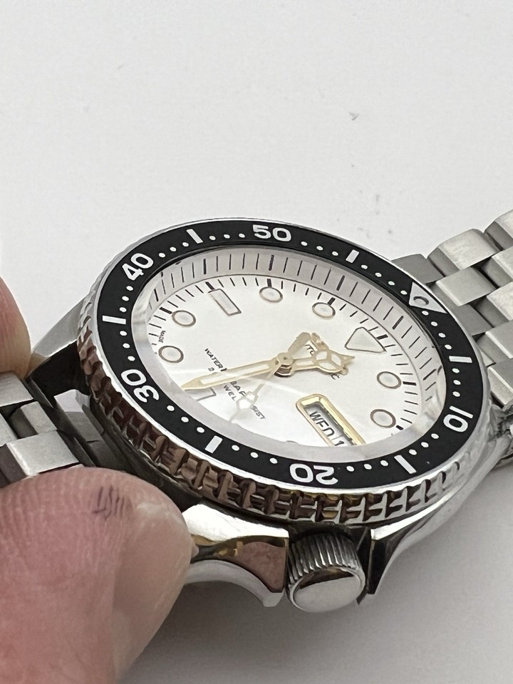 Seiko Men's Diver SKX Modified Watch 7s26 Movement, Beveled Sapphire W ...