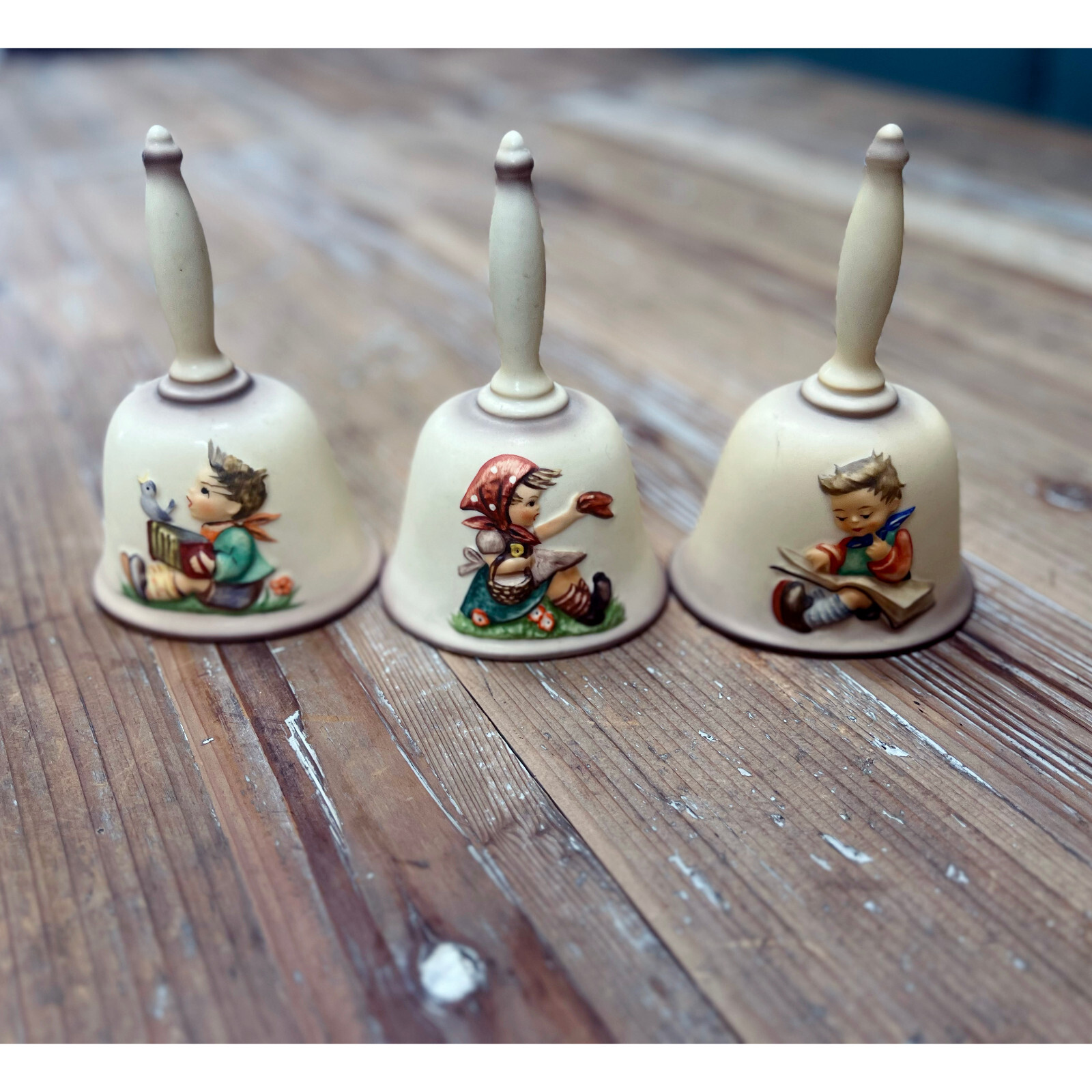 Vintage: Set of 3 Goebel Hummel Annual Bells, 1978-1980, Retired ...