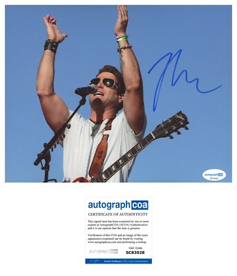 ‘Matt Thomas’ Signed 8x10 Photo ‘Parmalee’ Country Band Lead Singer ...