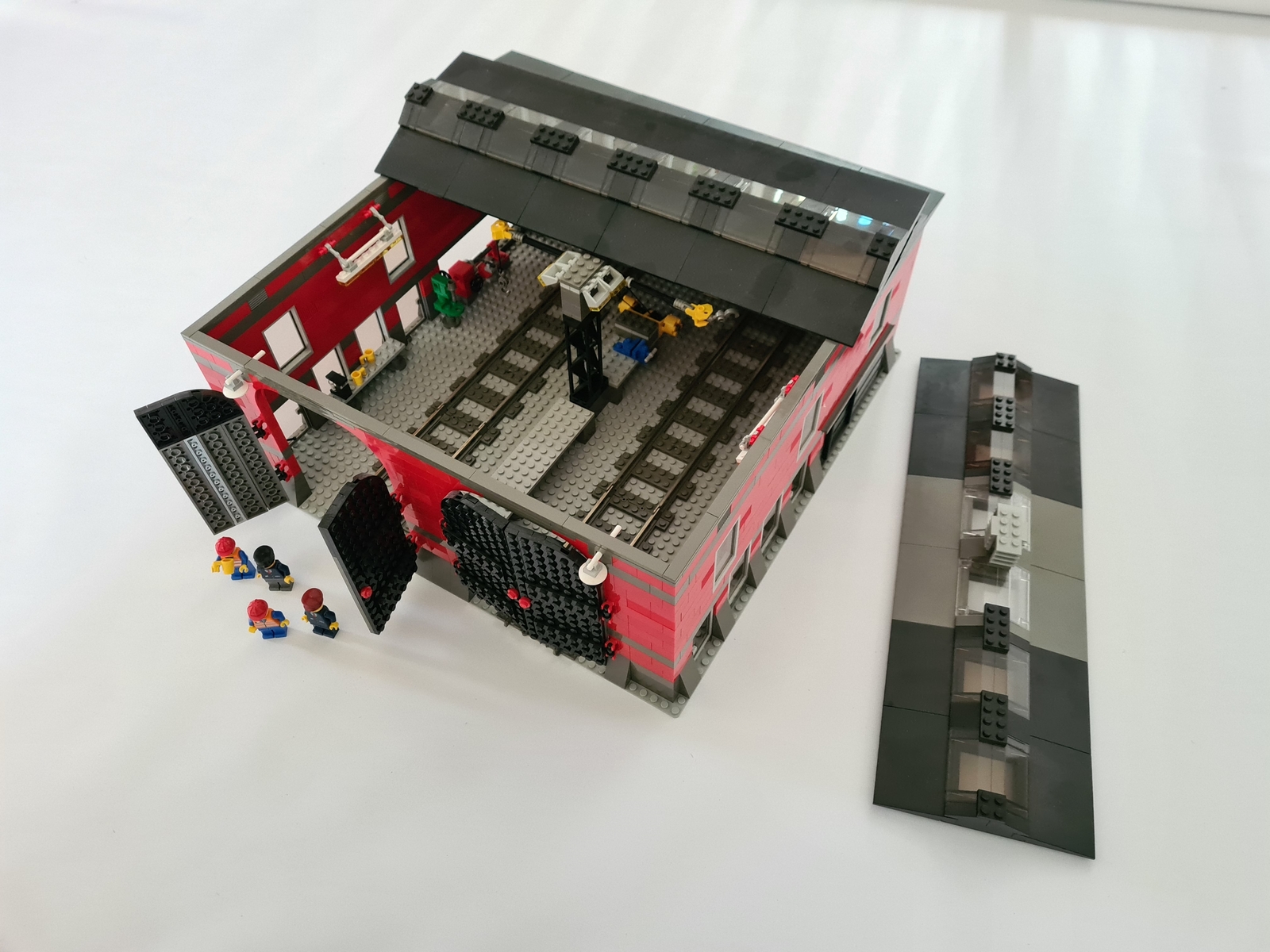 AKTION: Lego Eisenbahn MOC 10027 Großer Lokschuppen Bahnhof | eBay