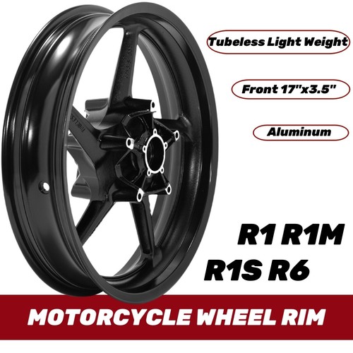 17" Front Wheel Rim Tubeless for Yamaha YZF R1 R1M 2015-22 YZF R6 2018 ...