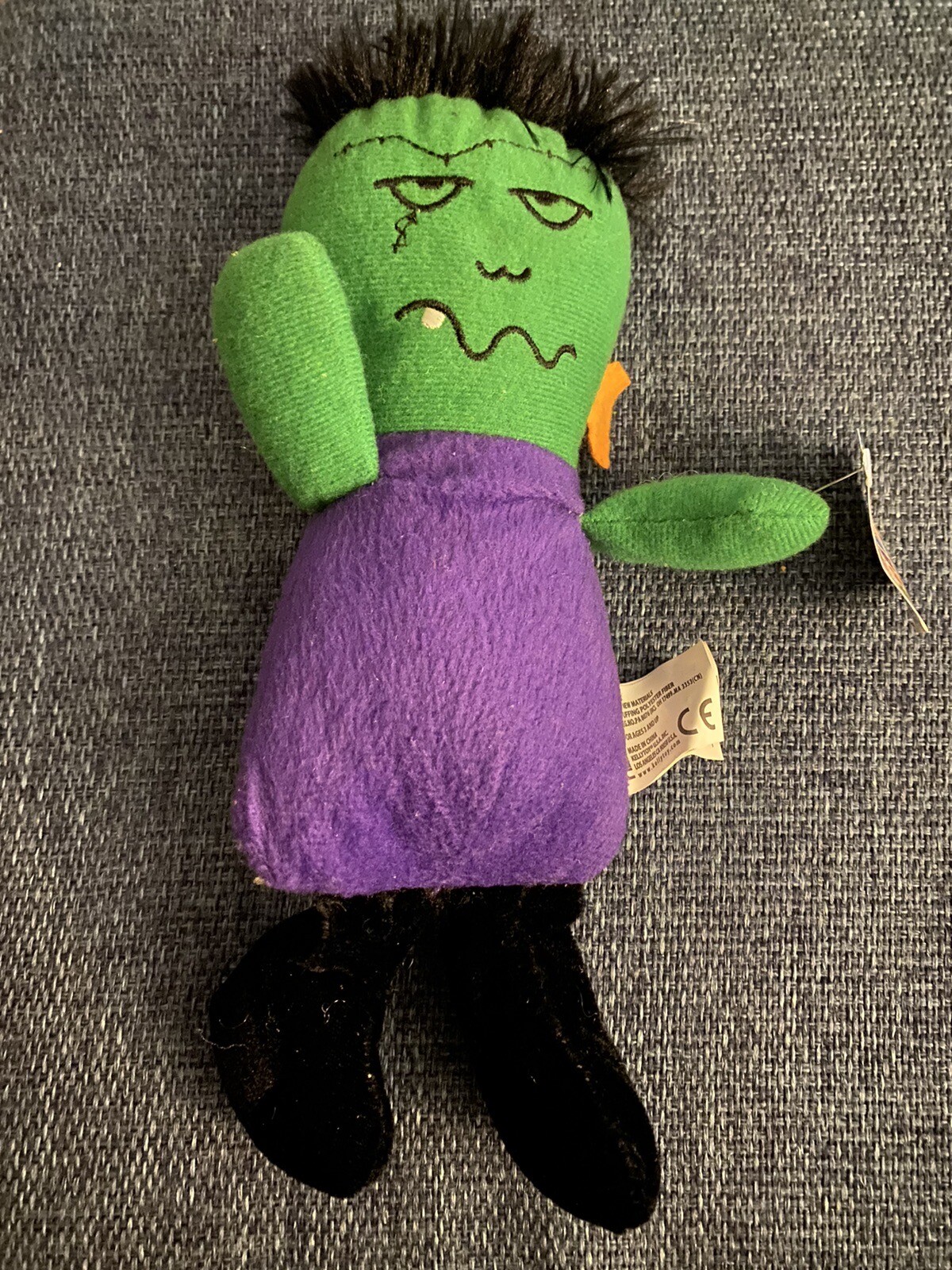 Kellytoy Beanpals 9 Inch Green Frankenstein Beanie Plush With Tag | eBay