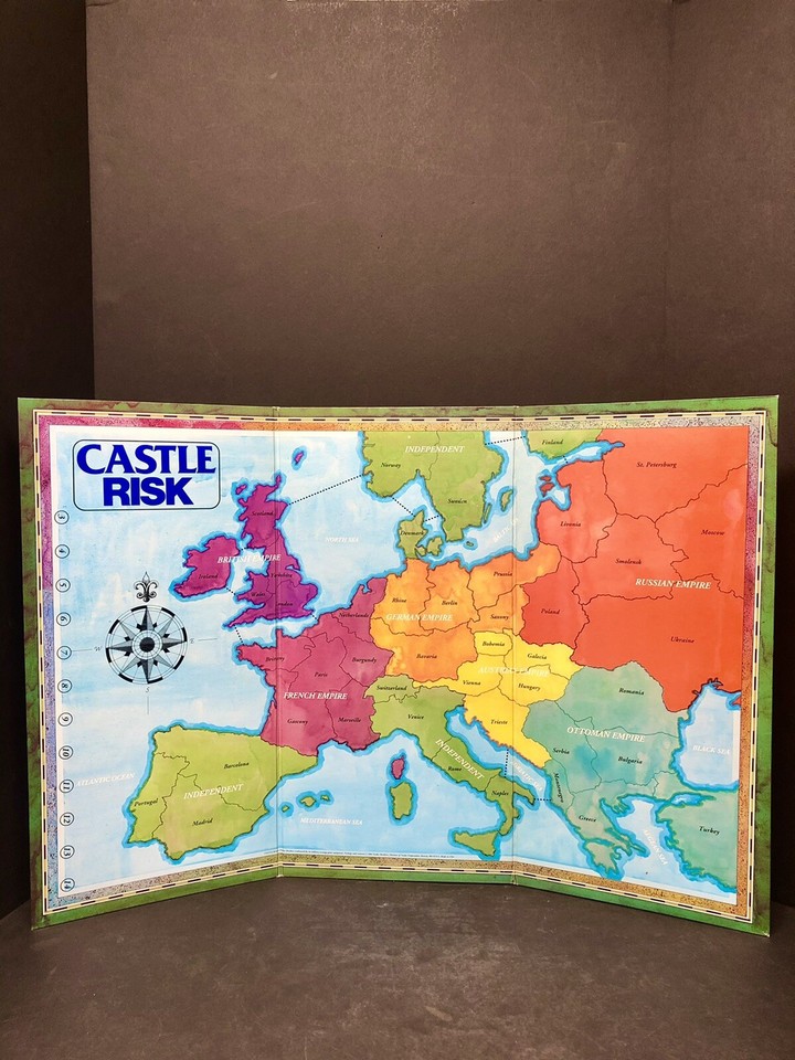 1990 Risk & Castle Risk Board Game Replacement BOARD Part World War ...
