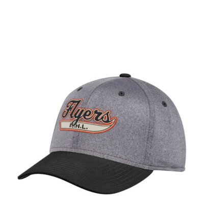 Philadelphia Flyers NHL Unisex Adidas Fitted Baseball Cap, Ash Grey ...