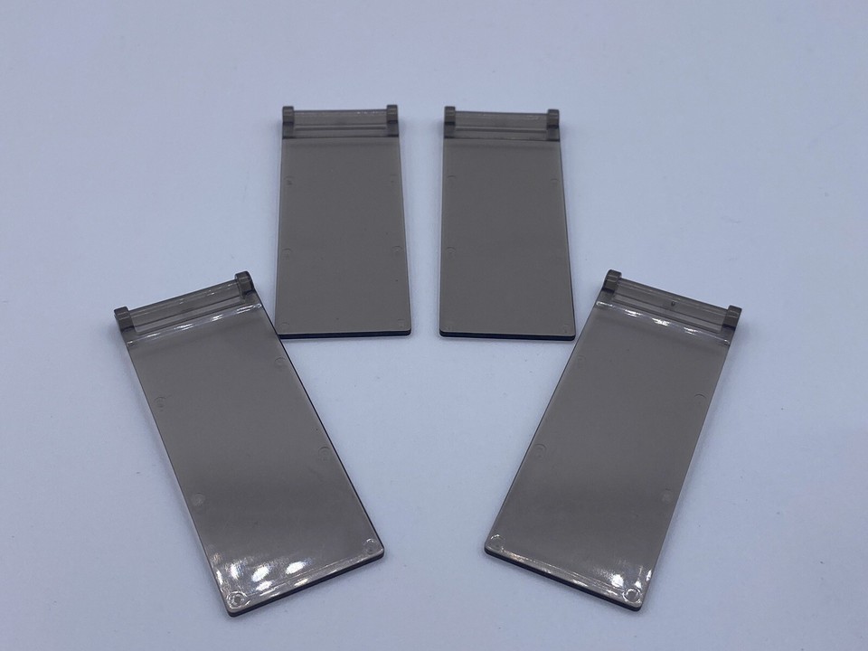 Lego Parts (4) Trans-Black Flag 7 x 3 w Bar Handle ~ No 30292 ~ Space ...