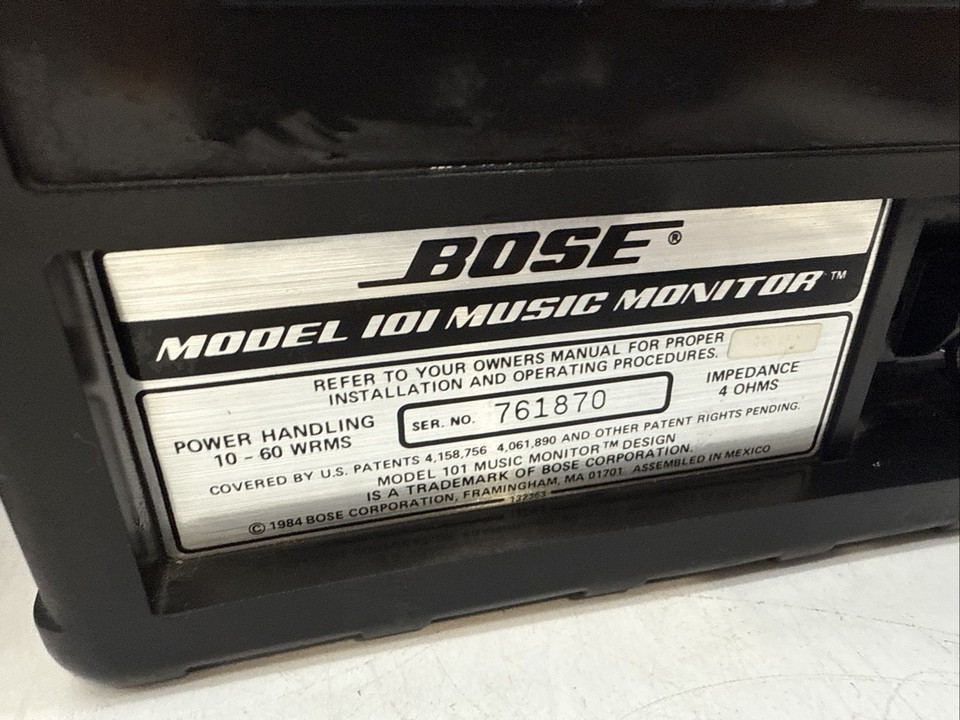 Pair of Bose Model 101 Series Music Monitor Indoor/Outdoor Speakers | eBay