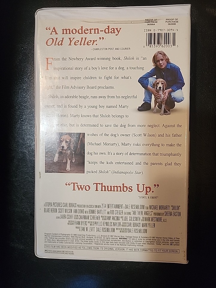 Shiloh VHS 1997 Clamshell **Buy 2 Get 1 Free** | eBay